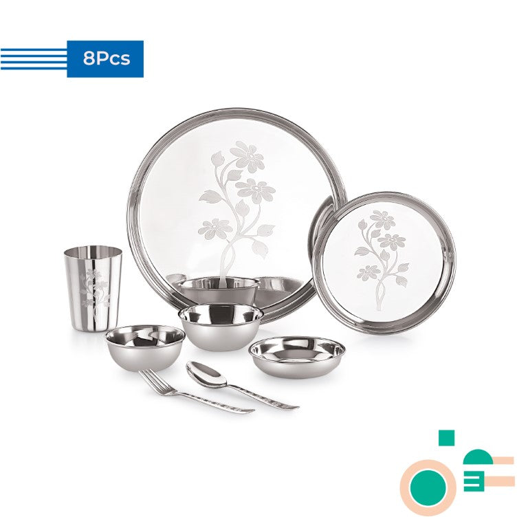 Bachelor kitchen set | Dinner set of 8 Pcs | Perfect for single person ...