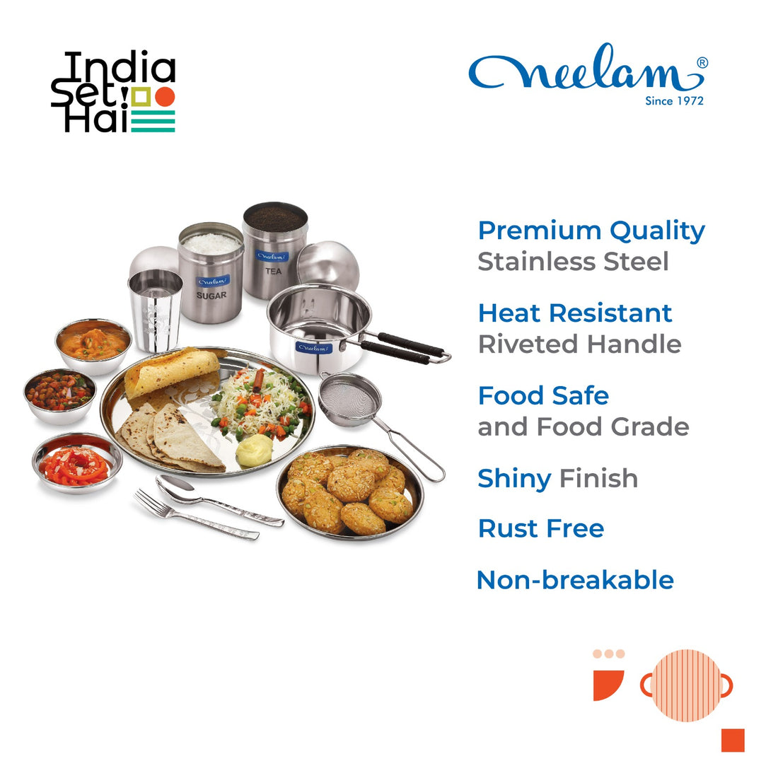 Bachelor kitchen set | Dine & Cook Set | Perfect for single person ...